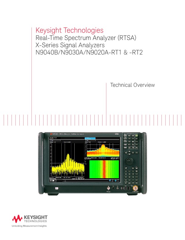 Real-Time Spectrum Analyzer (RTSA) X-Series Signal Analyzers N9030A/N9020A-RT1 & -RT2 PDF Asset ...